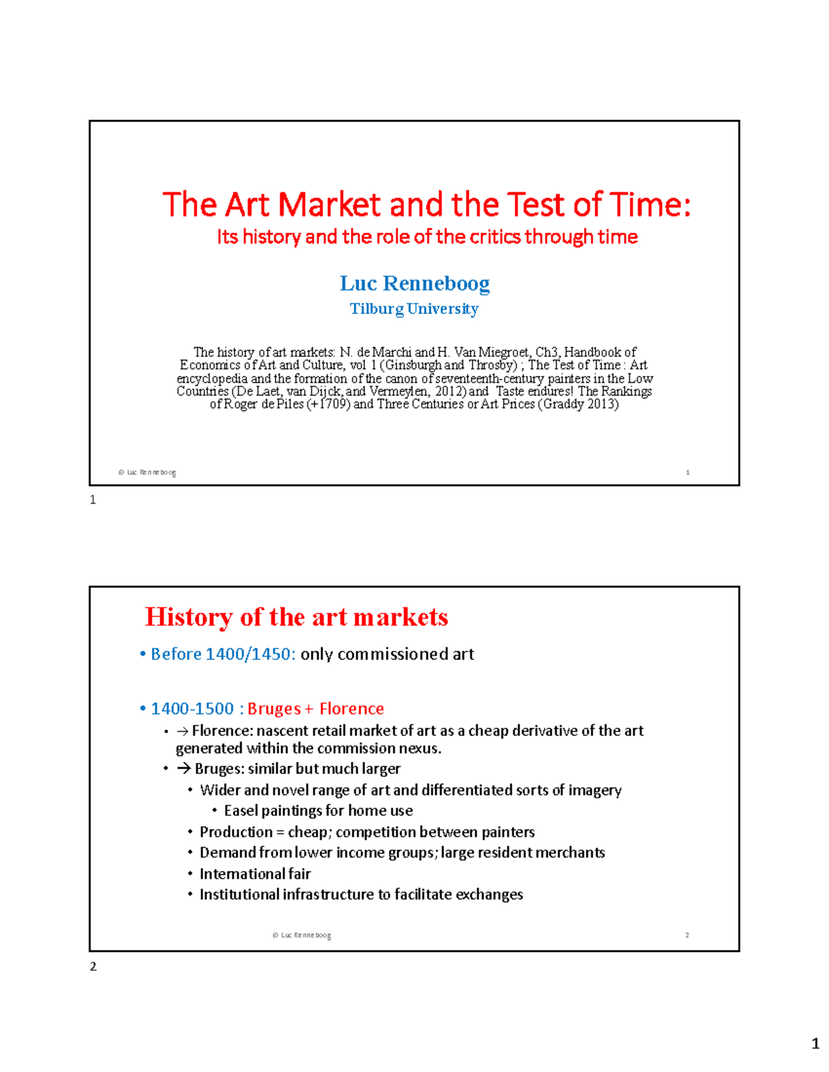 Test of Time X1 color - econ - The Art Market and the Test of Time: Its ...