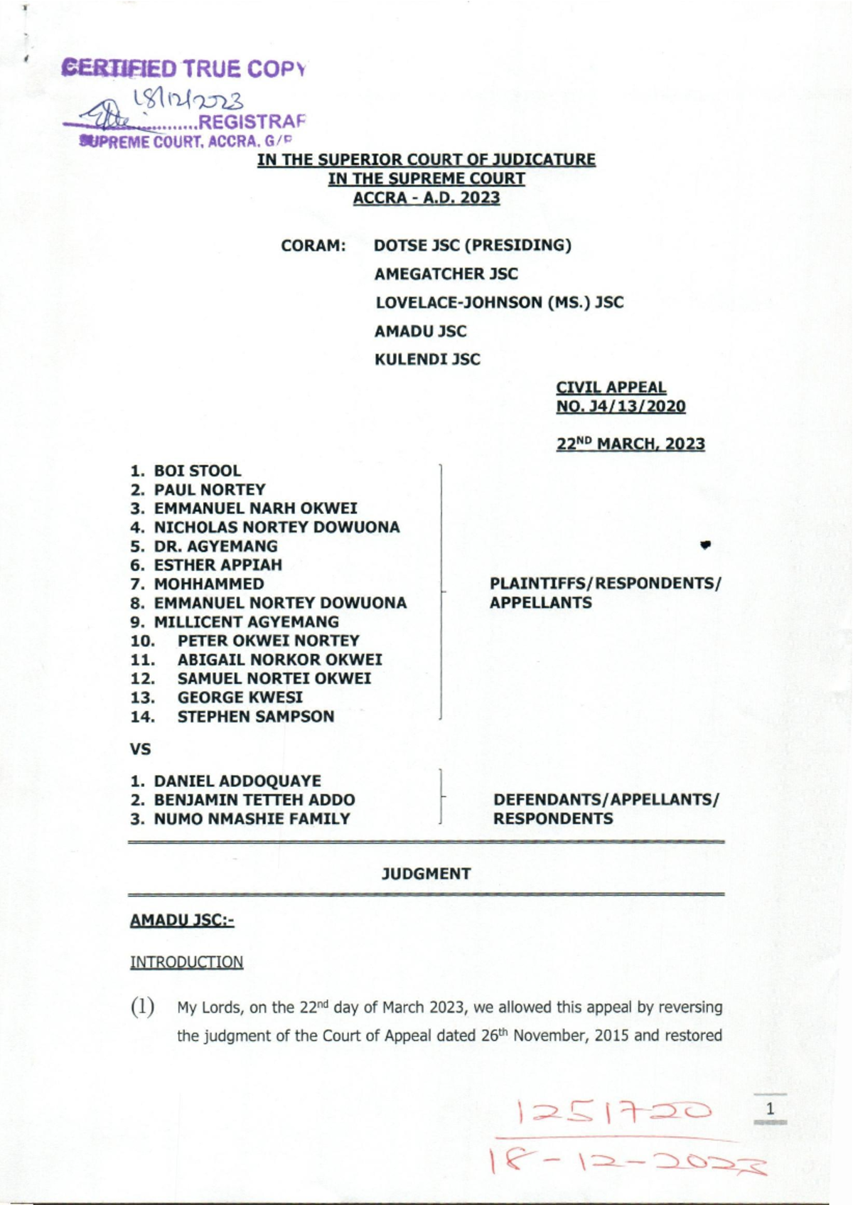 Judgment - Judgement - Contract Law - Studocu