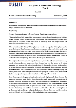 SPM Tutorial 3 Student Version - BSc (Hons) in Information Technology ...