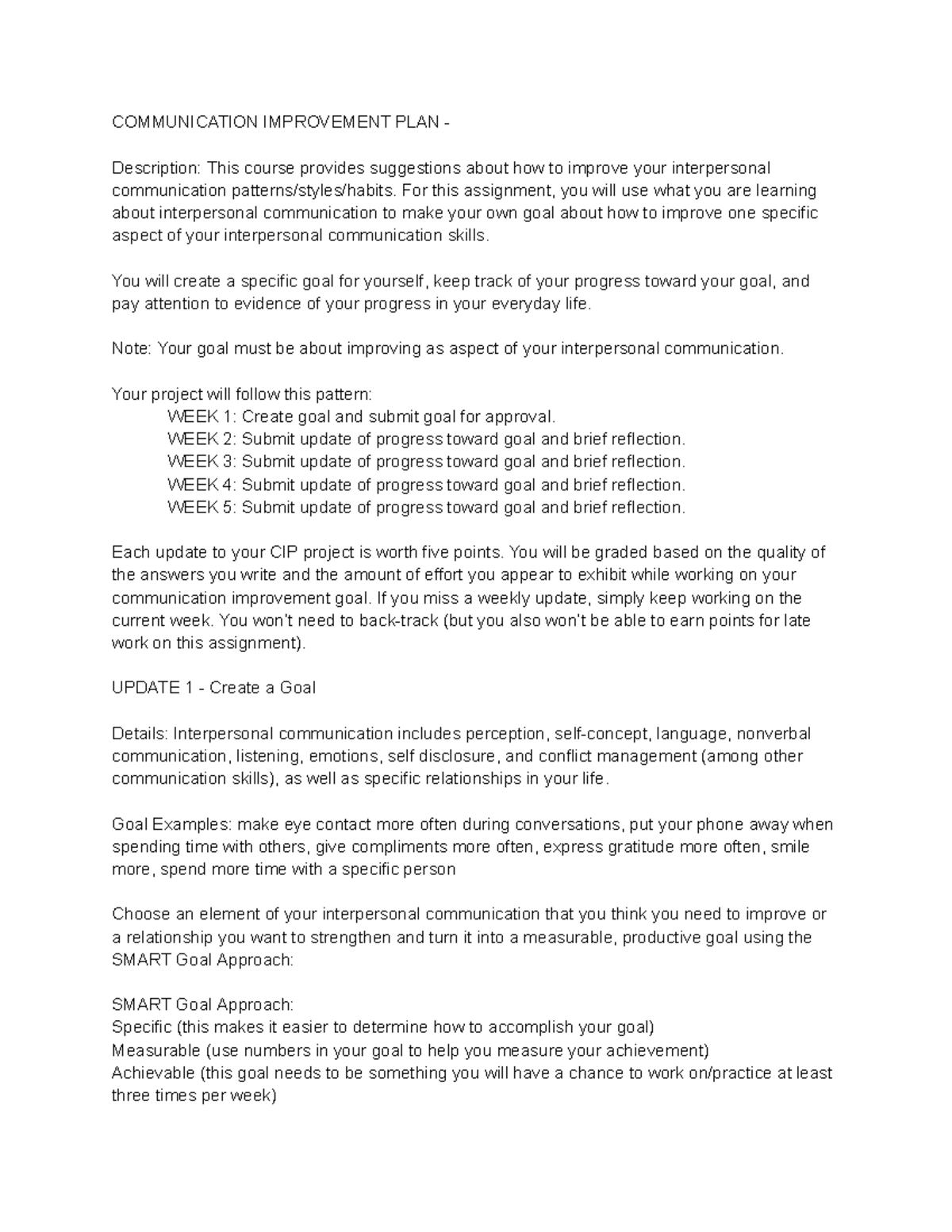 Untitled document - CIP full doc - COMMUNICATION IMPROVEMENT PLAN ...