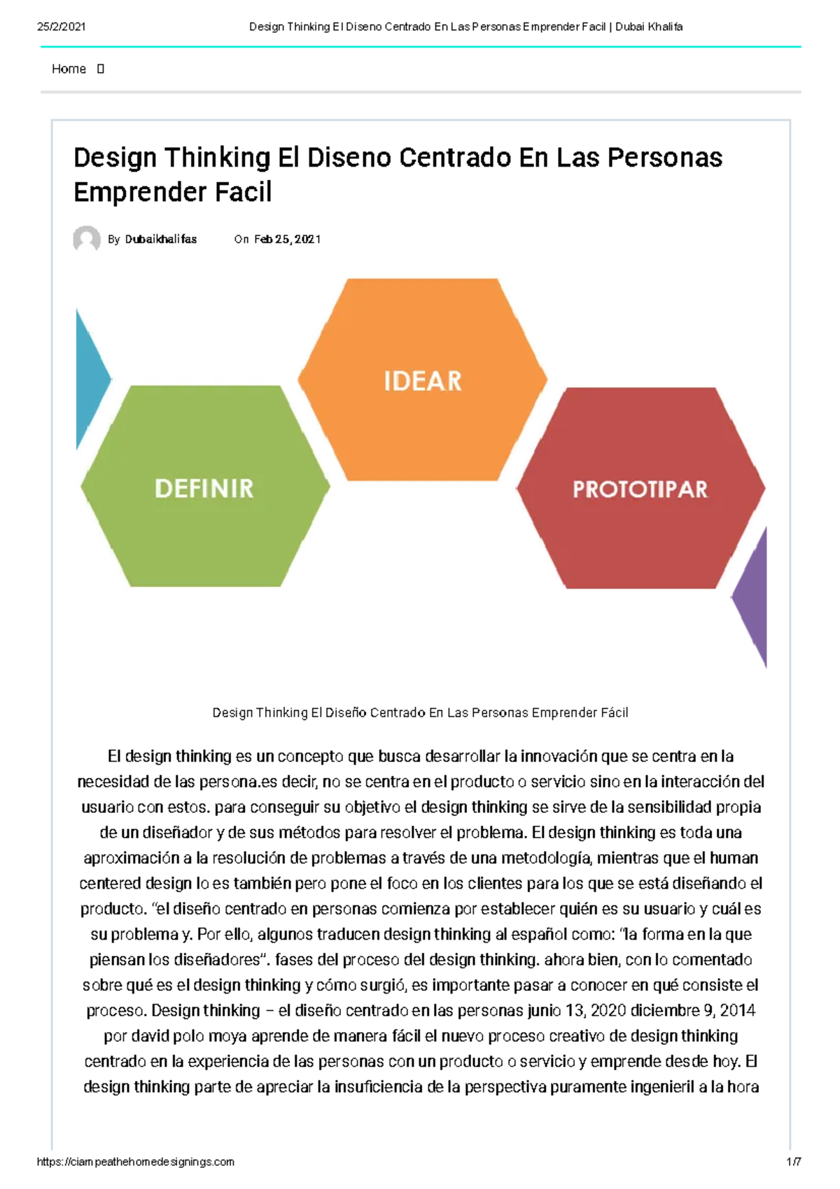 Design Thinking El Diseno Centrado En Las Personas Emprender Facil ...
