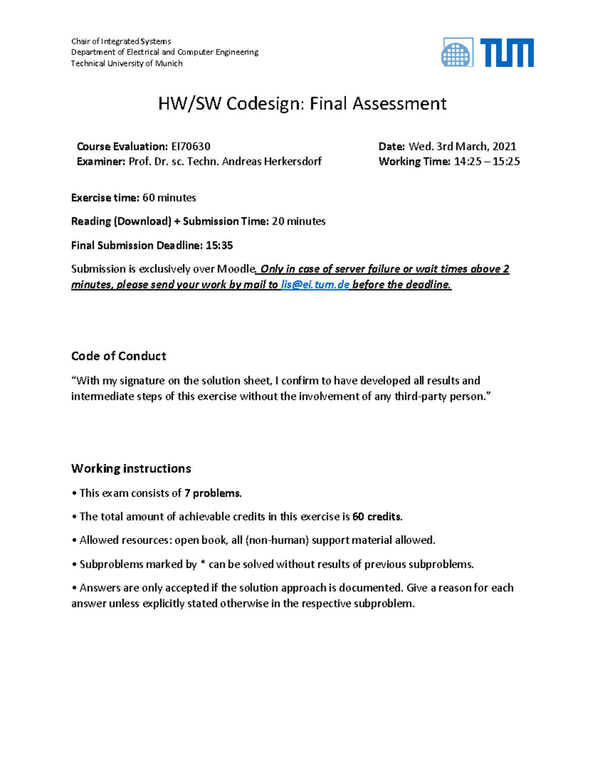 Exam Solution WS20 21 - Try one of the following enc keys: cvHsQ749Fu5 ...