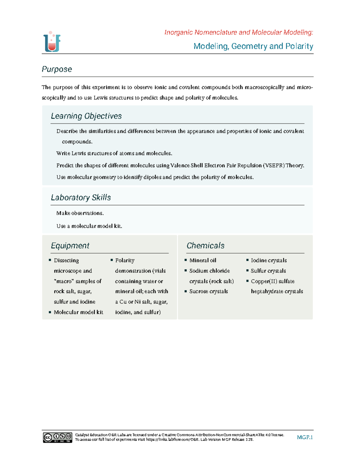 Lab-Modeling Polarity - Inorganic Nomenclature and Molecular Modeling ...