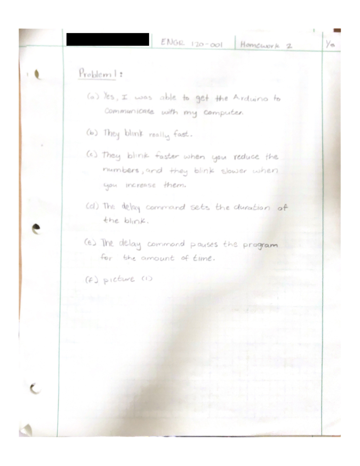 Engr 120 homework 2 - ENGR 120 - Studocu