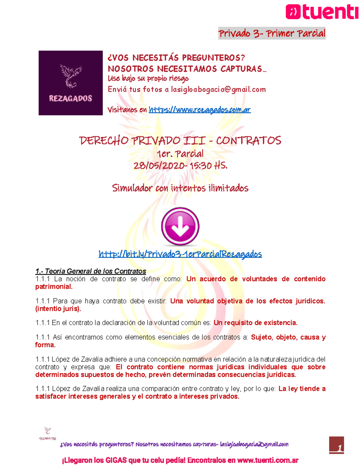 PARCIAL 1 28 Mayo 2020 - Warning: TT: undefined function: 32 ¿Vos necesitás pregunteros ...