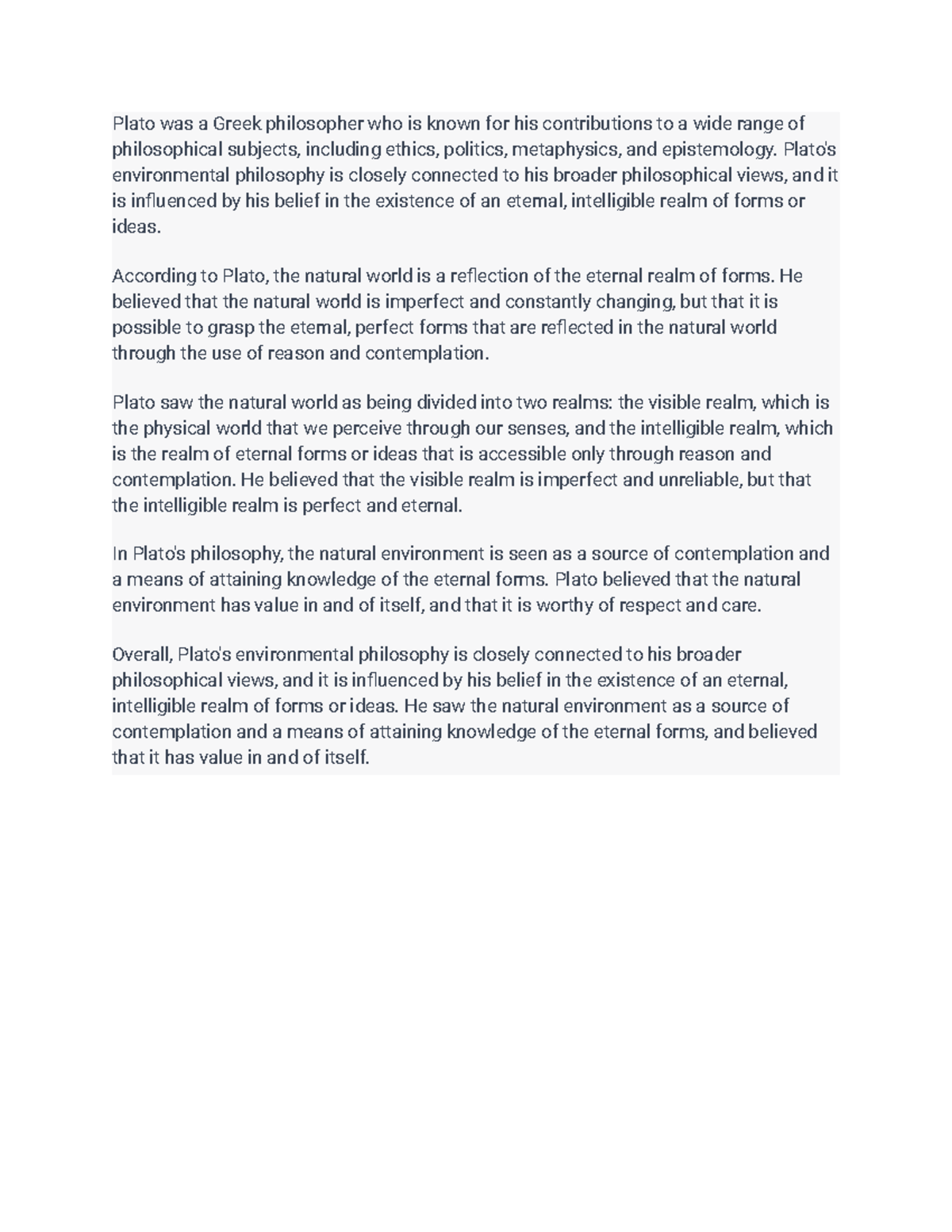 Plato in Philosophy - Plato was a Greek philosopher who is known for ...