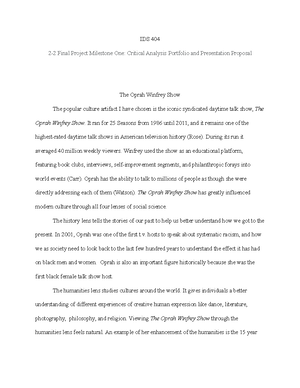 IDS 404 3-2 Activity - RUNNING HEAD: Module 3 Assignment – Critical ...