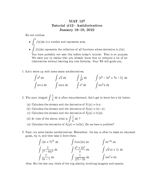 mat137 2122 Assignment 1 Solution -V2 - MAT 137Y: Calculus with proofs ...