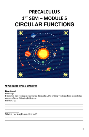 Pre Calculus Limits and Continuity - BASIC CALCULUS 2 ND SEM – MODULE 7 LIMITS AND CONTINUITY ...