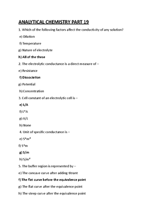 Analytical mcq - ANALYTICAL CHEMISTRY QUESTIONS In which field’s ...