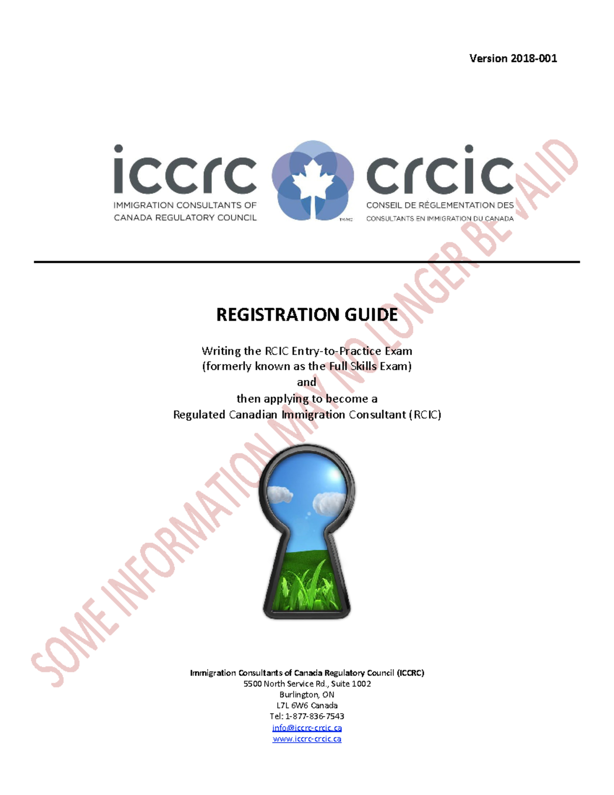 Registration Guide RCIC EN - Version 2018- REGISTRATION GUIDE Writing ...