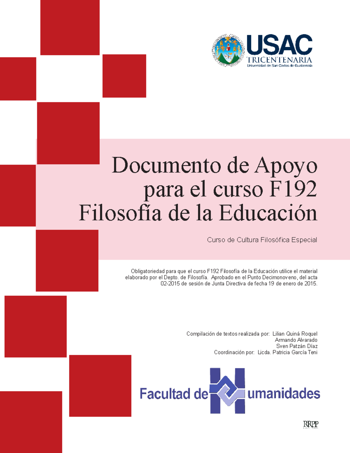 F192 material de apoyo - Documento de Apoyo para el curso F Filosofía ...