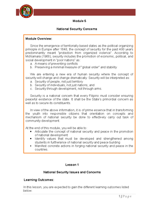 NSTP 2019 Module - MAPÚA UNIVERSITY NATIONAL SERVICE TRAINING PROGRAM ...
