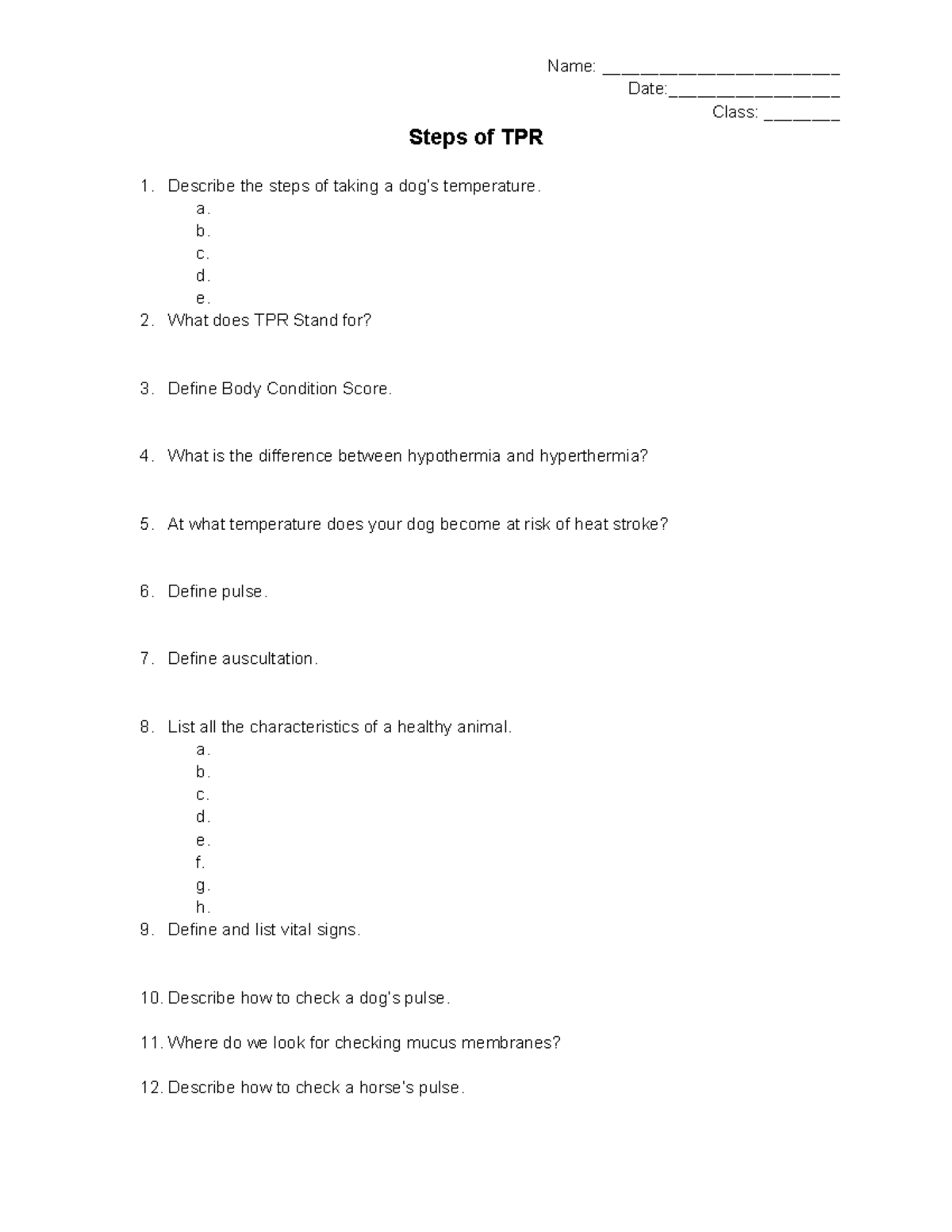 Copy of Steps of TPR - Name: _________________________ Date ...