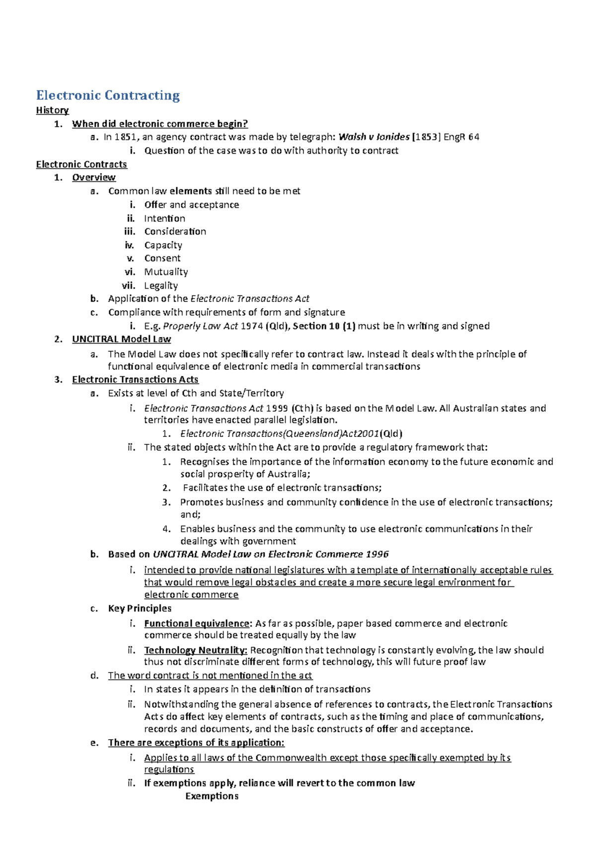 Law And Tech Notes Electronic Contracting History 1 When Did Electronic Commerce Begin A In law-and-tech-notes-electronic-contracting-history-1-when-did-electronic-commerce-begin-a-in