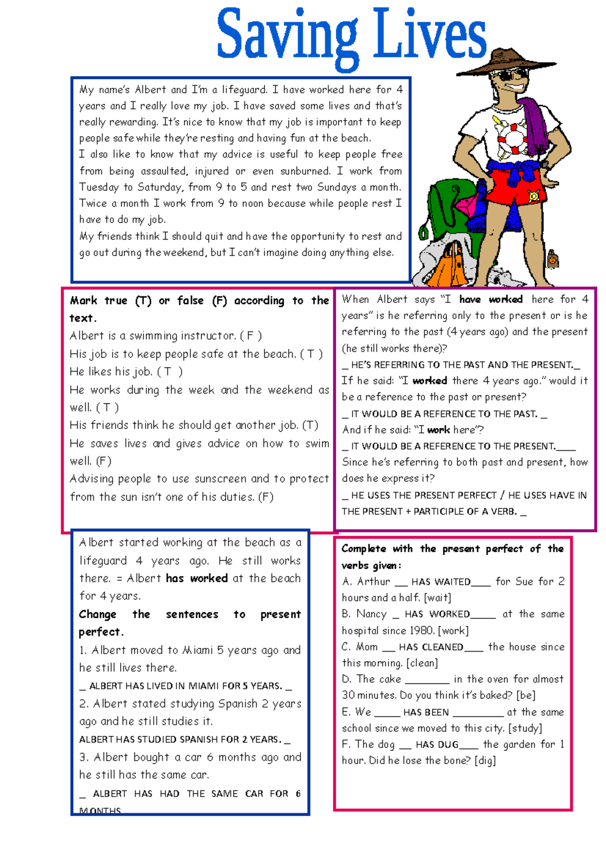 Saving lives reading Renan - My name’s Albert and I’m a lifeguard. I ...