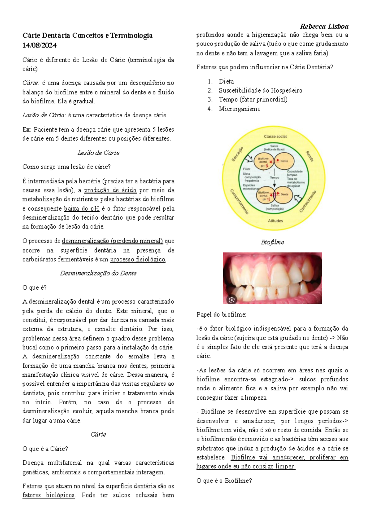 Cárie Dentária Conceitos e Terminologia 14 - Cárie Dentária Conceitos e ...