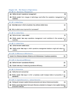 Edexcel A Level Business Formulae checklist - % change in quantity ...