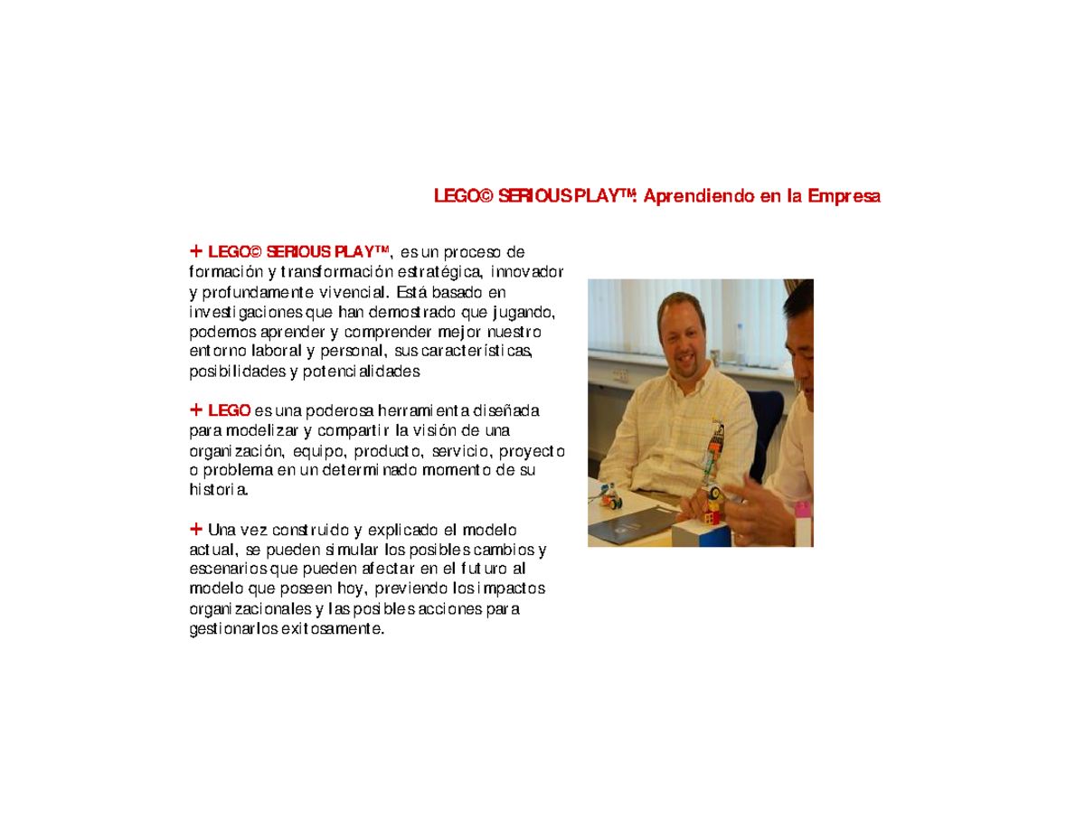 Lego para la web - COMO HACER LEGOS PARA WEB - LEGO© SERIOUS PLAY™ , es ...