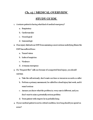 12 - EMS Systems Study Guide - 1 | EMS SYTEMS STUDY GUIDE Which of the ...