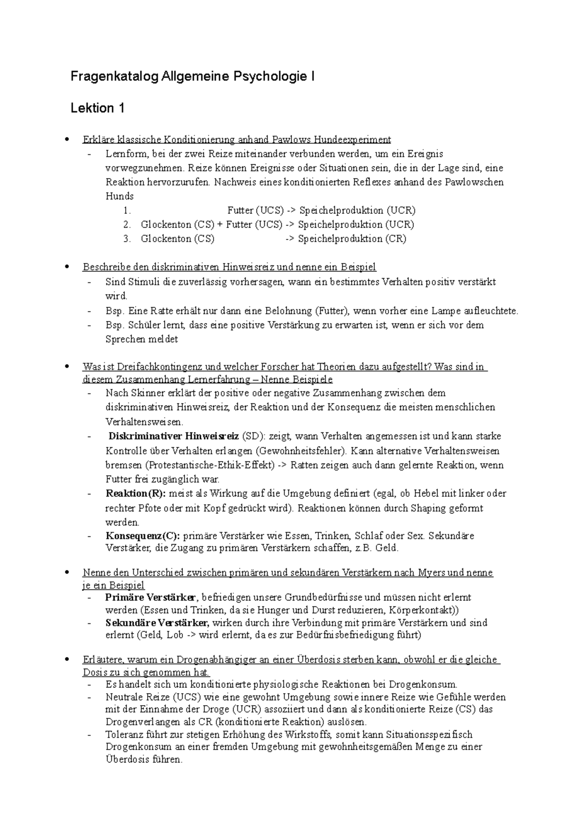 Fragenkatalog Allgemeine Psychologie I-konvertiert - Fragenkatalog Allgemeine Psychologie I ...