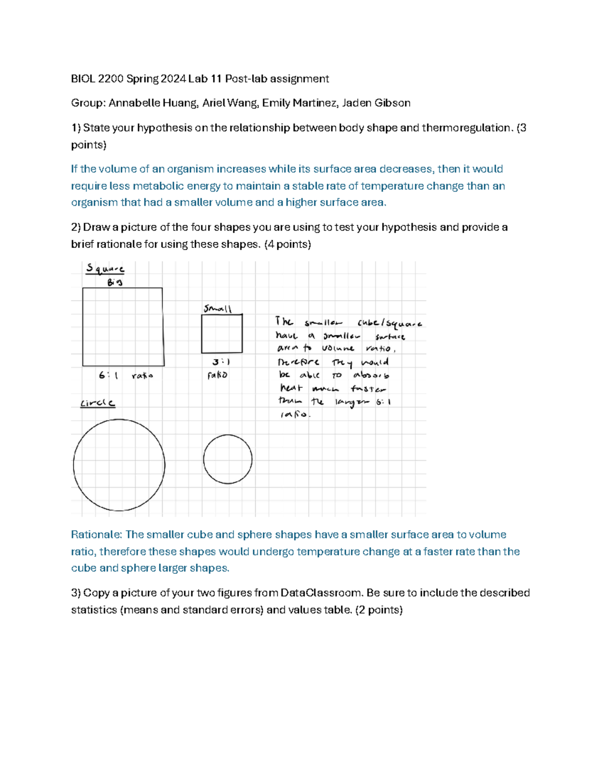 BIOL 2200 Spring 2024 Lab 11 Post - BIOL 2200 Spring 2024 Lab 11 Post ...