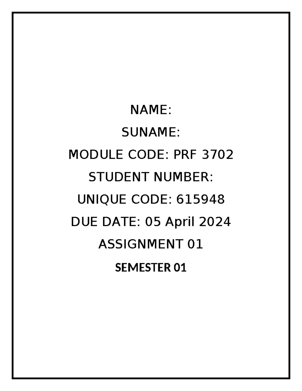 PRF3702 - Summary Forenisic and Investigative Auditing - NAME: SUNAME ...