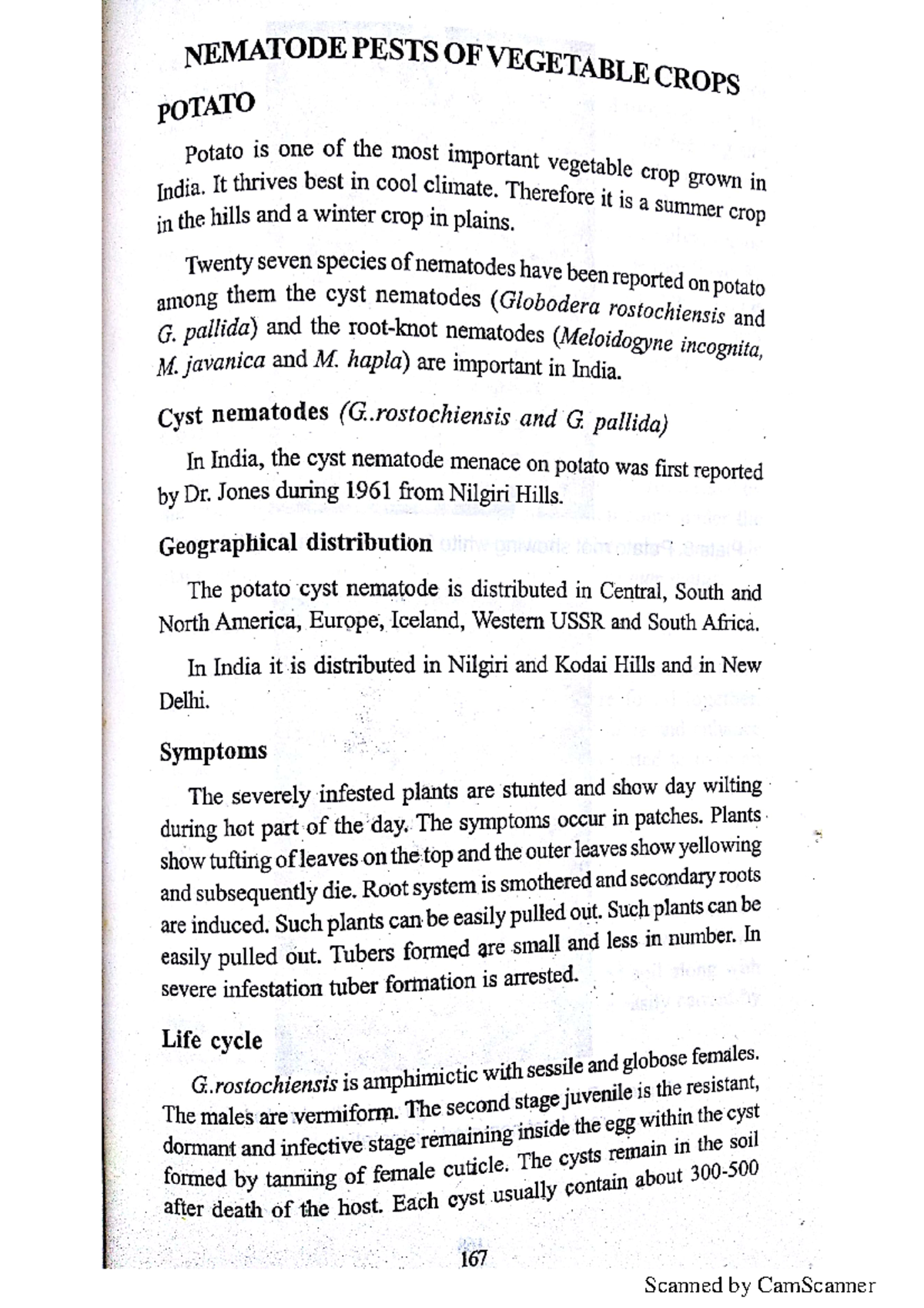 Nematode pest of vegetable crops - NEMATODE PESTS OF VEGETABLE CROPS ...