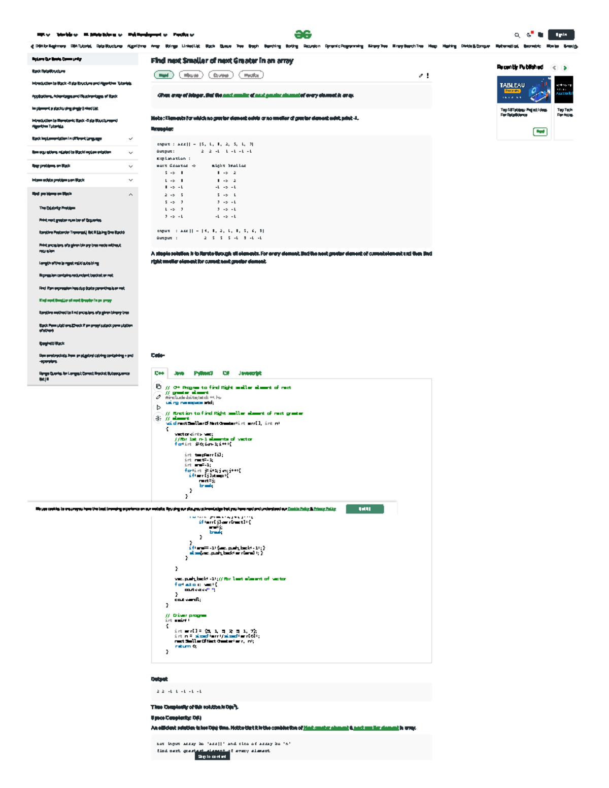 Www geeksforgeeks org - 2023-12-26T135331 - Recently Published Top 10 ...