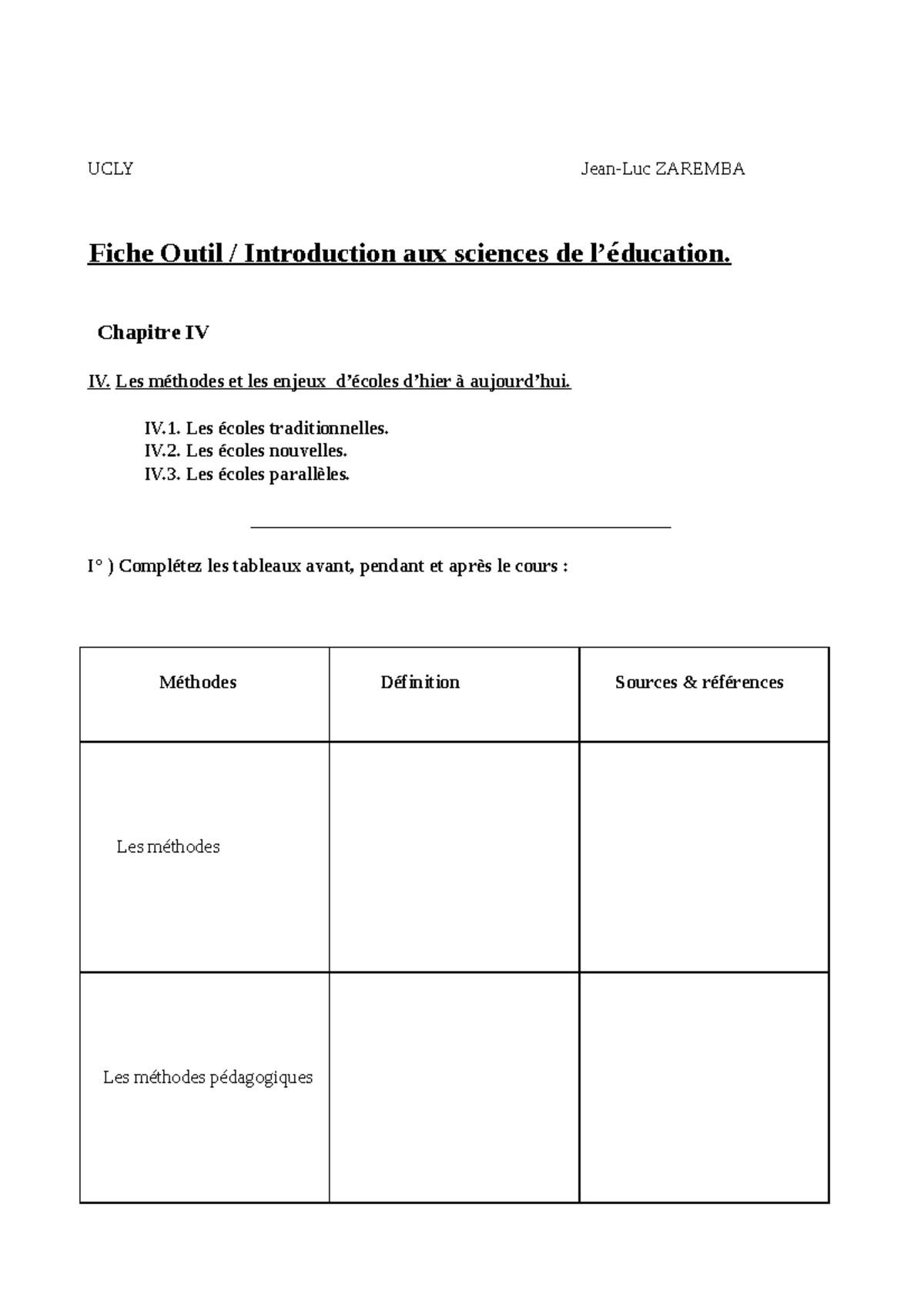 Fiche-outil-n°4 - Fiche outils S1 - UCLY Jean-Luc ZAREMBA Fiche Outil ...