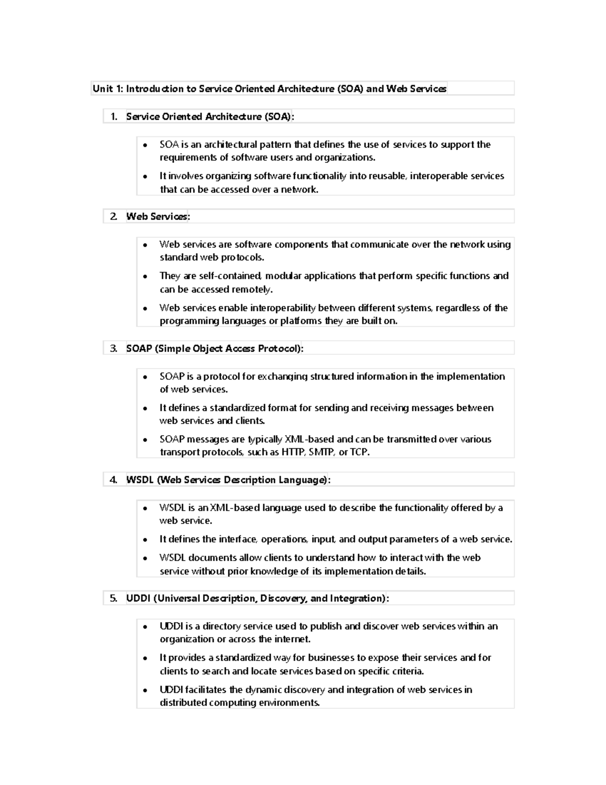 Cloud Computing Notes Unit 1 Introduction To Service Oriented Architecture Soa And Web