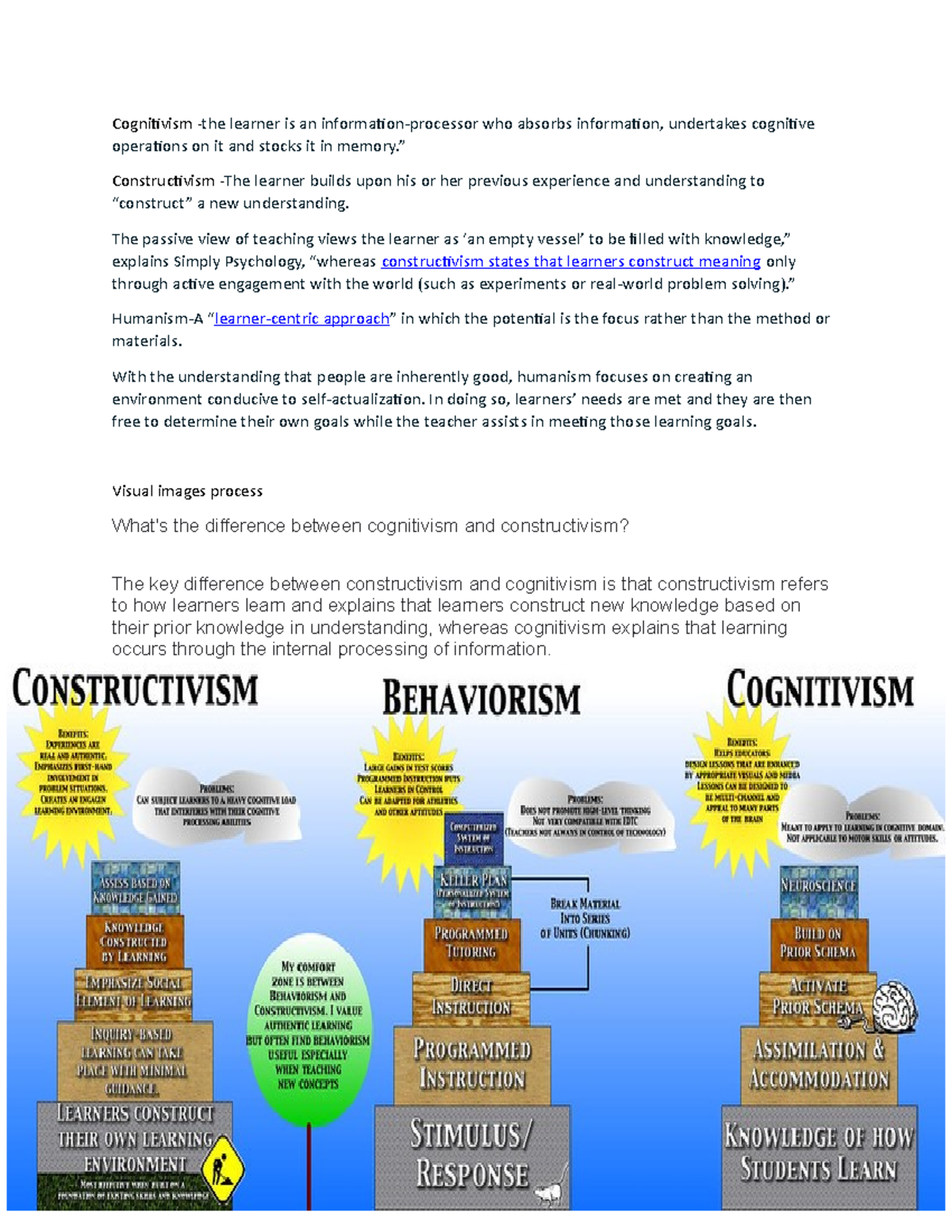 Cognitivism - Mr.Reyes - Cognitivism -the learner is an information ...