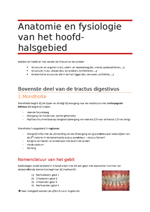 Anatomie en fysiologie van de neus en de neusbijholten - Anatomie en ...