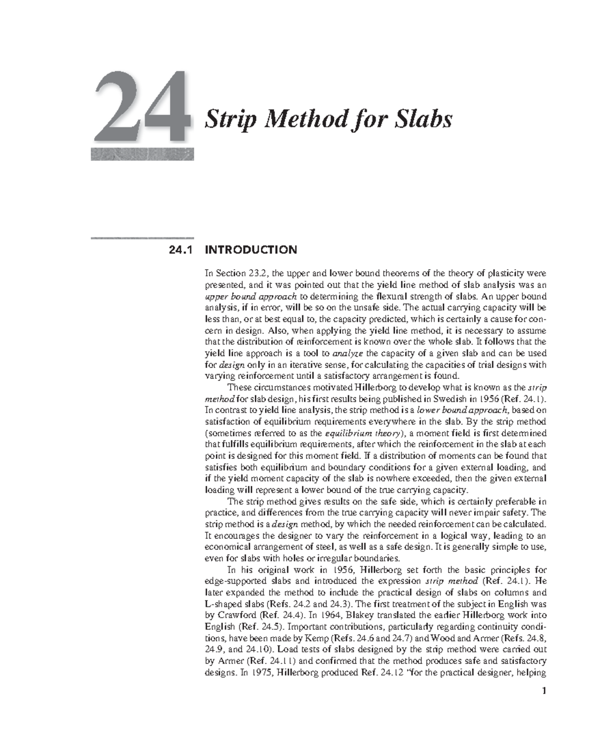 Chapter 24 - SLAB - 24 1 Strip Method for Slabs ####### 24 INTRODUCTION ...