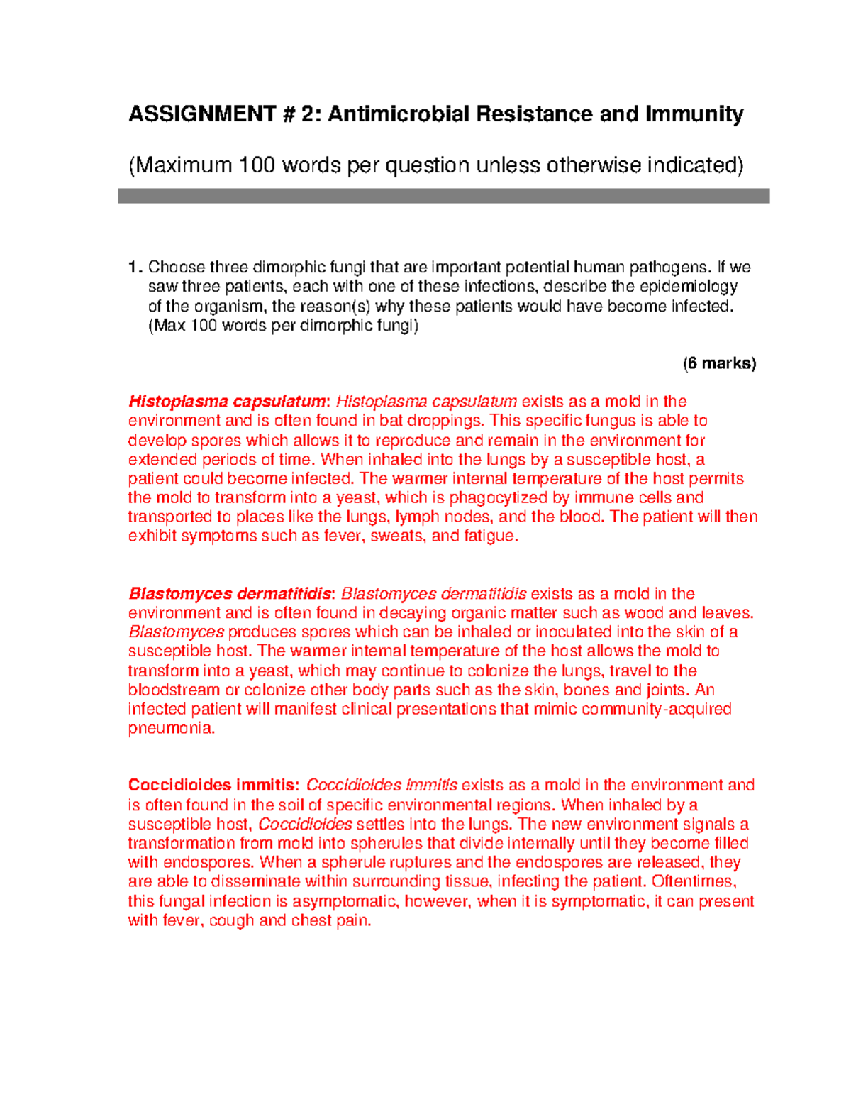 MICR121 Assignment 2 - ASSIGNMENT # 2: Antimicrobial Resistance and ...
