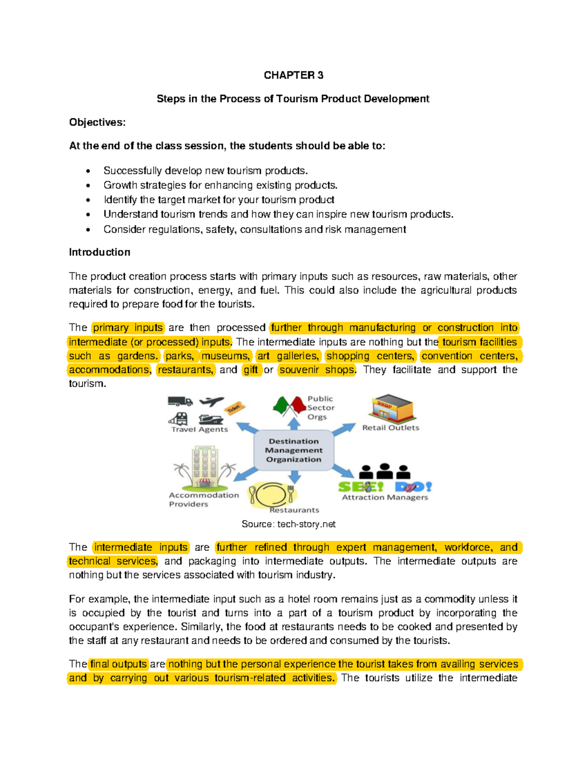 Thmpe 2 Chapter-3 - ... - CHAPTER 3 Steps in the Process of Tourism Product Development ...