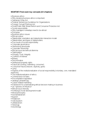 Chapter 9 Managing and Controlling Ethics Programs - CHAPTER 9 MANAGING AND CONTROLLING ETHICS ...