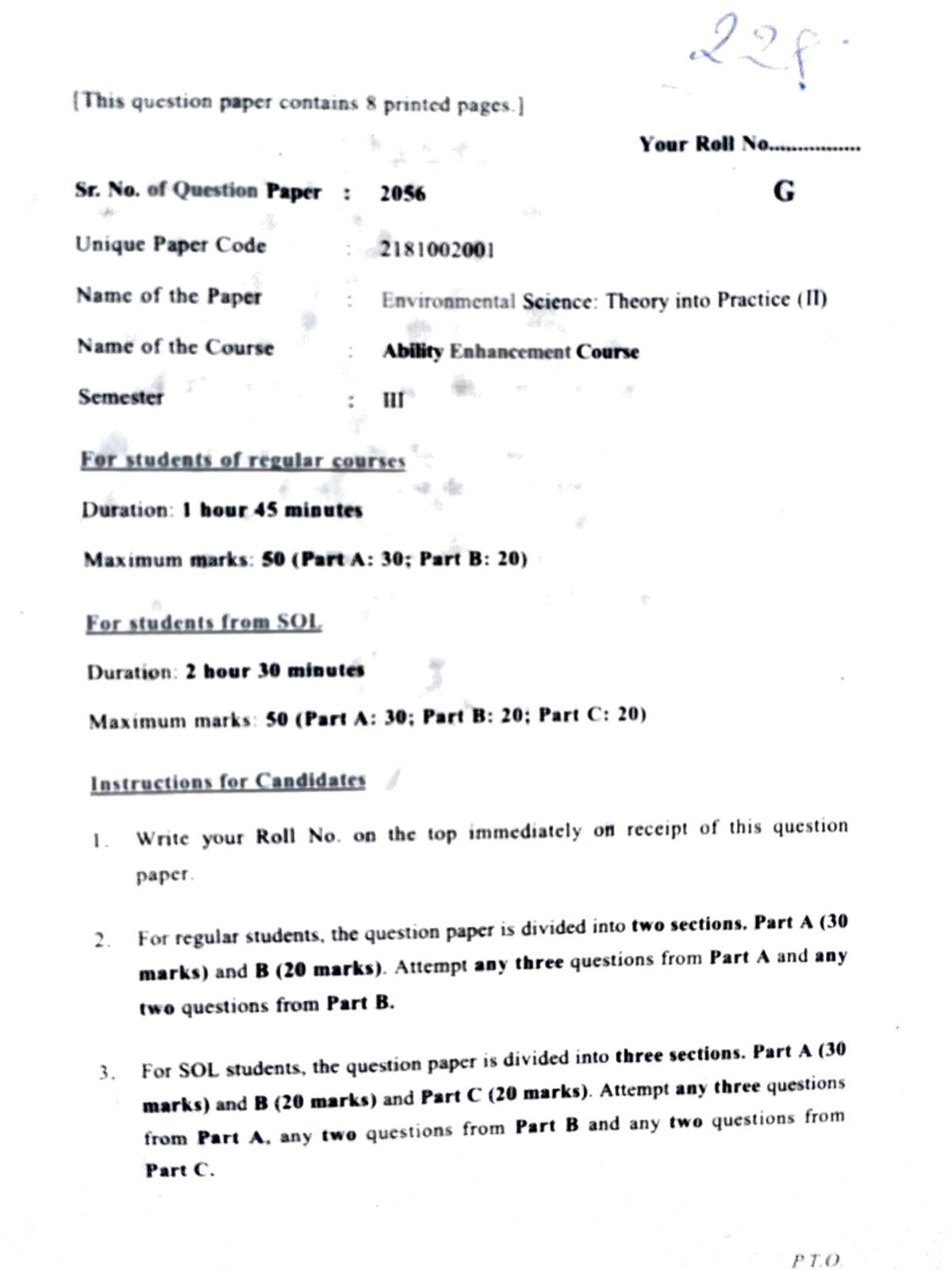 AEC EVS Environmental Science Theory into Practice II - (This qucstion ...