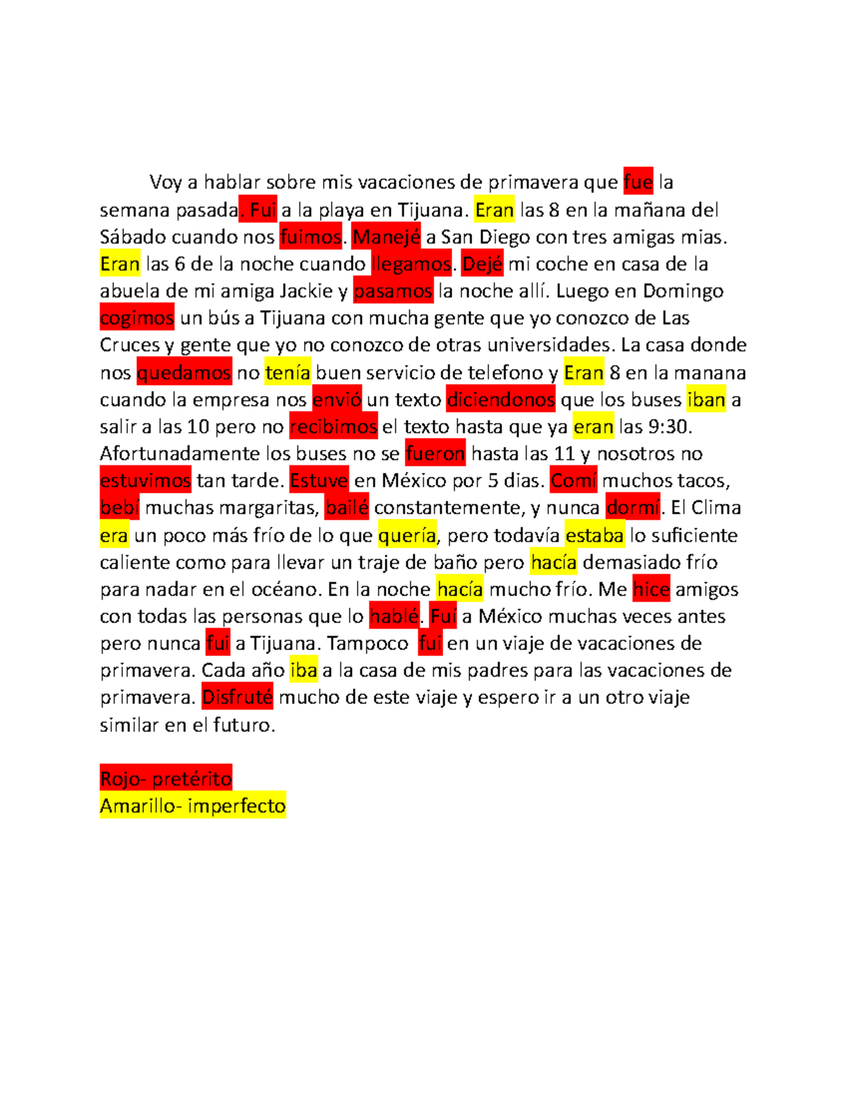 Proyecto 2 - GRAMMAR FOR SPEAKERS OF SPAN - Voy a hablar sobre mis ...