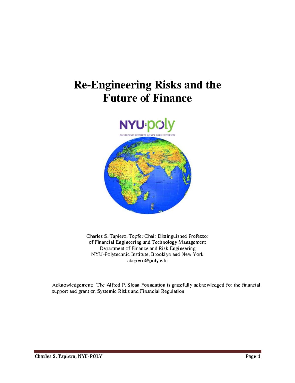 Futureof Finance v3 - Re-Engineering Risks and the Future of Finance ...