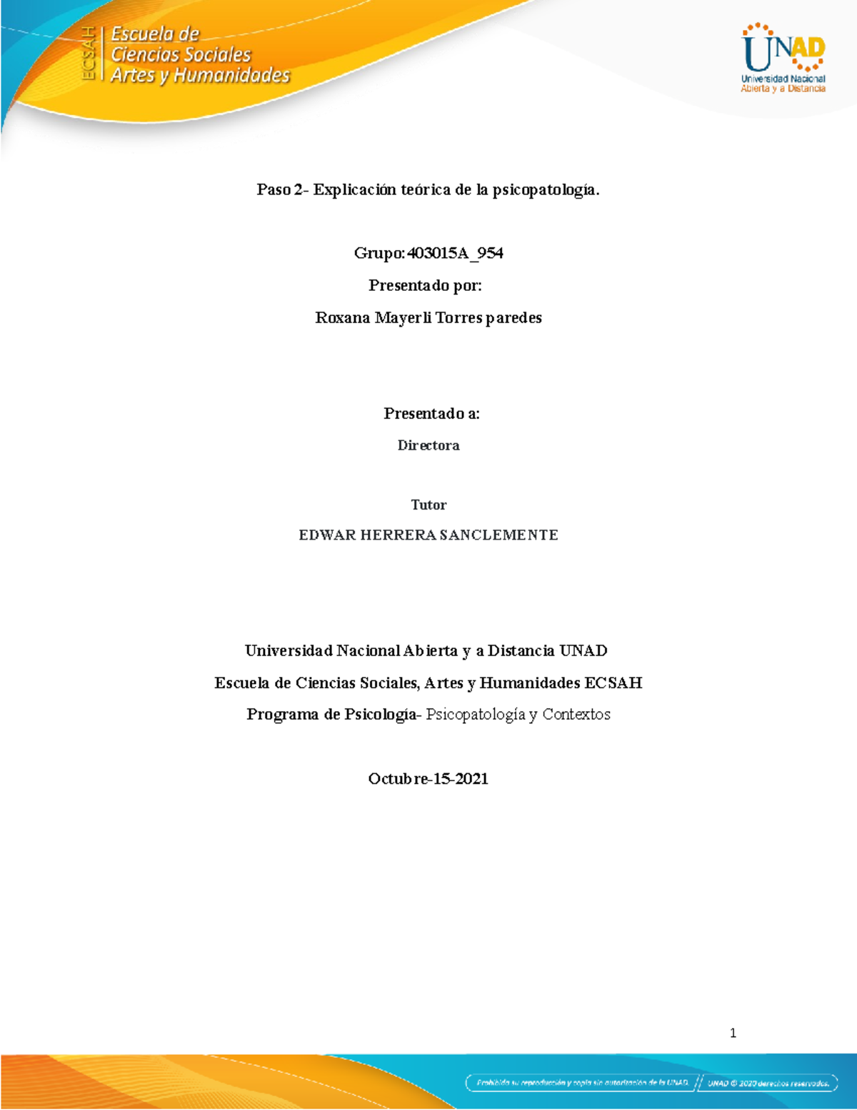 Anexo 1 - Matriz Estudio de Caso -Paso 2 (1) - psicopatologia - UNAD - Studocu