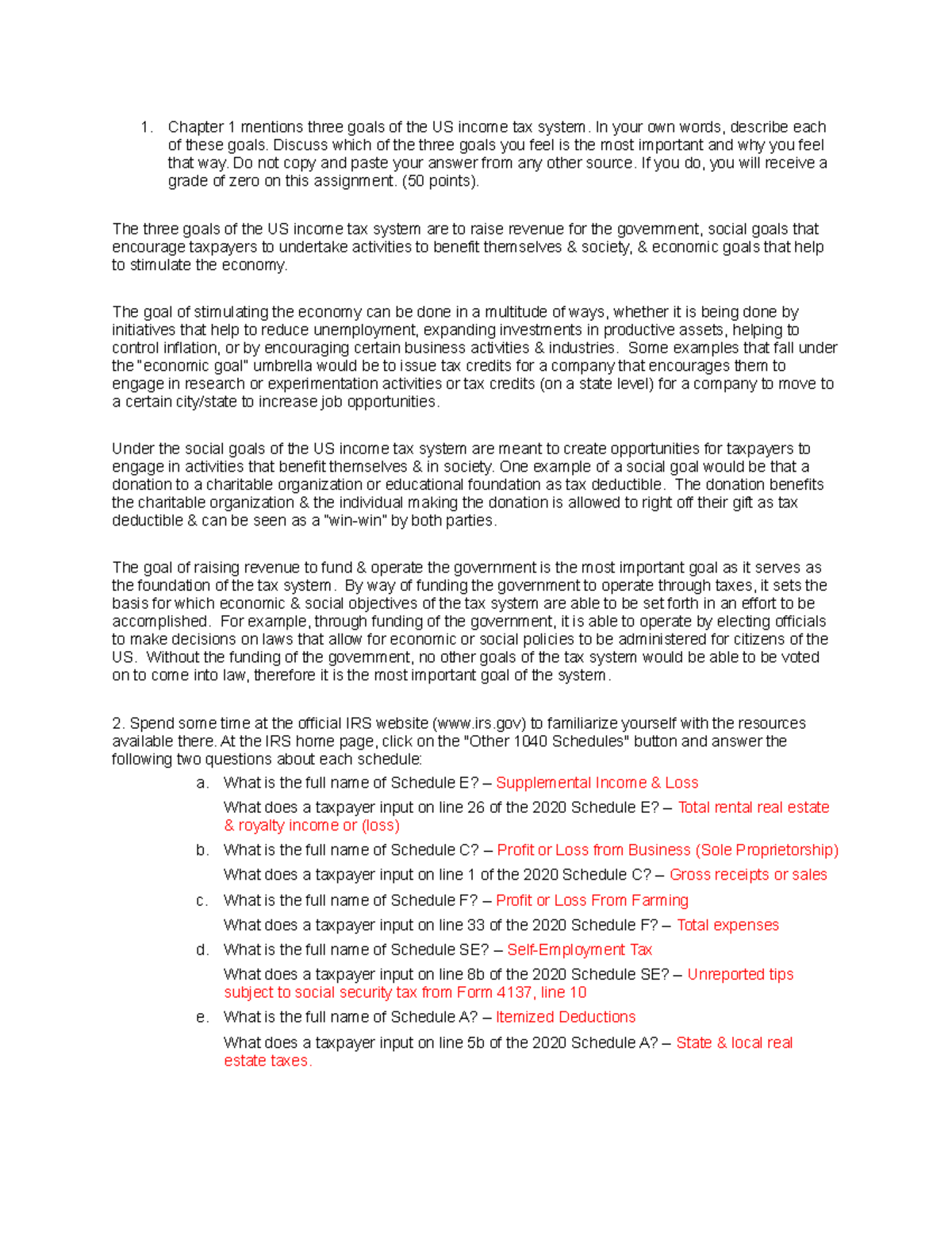 Ch. 1 Research Assignment (2021-08-29) - Chapter 1 mentions three goals ...