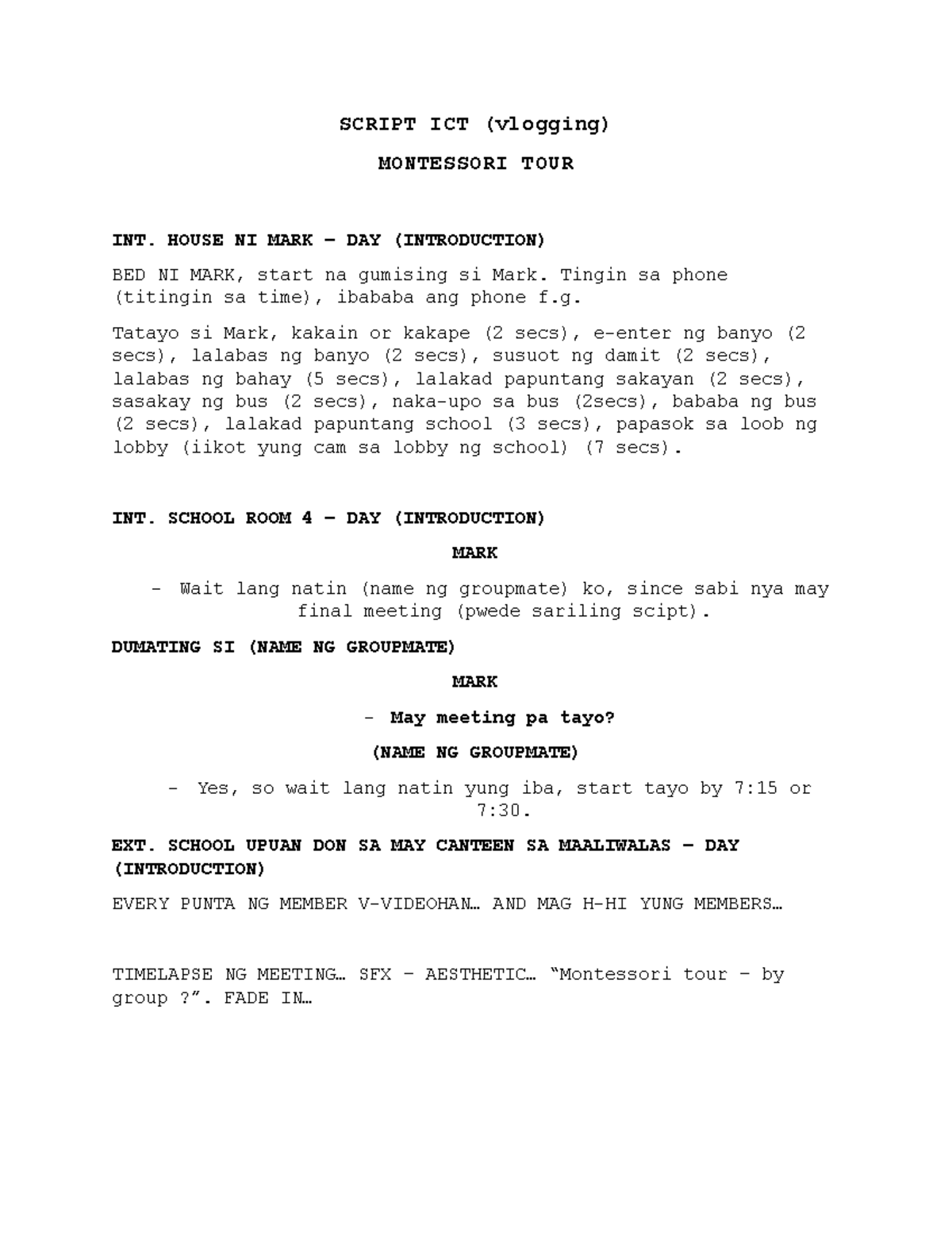 Script-ICT- Modified - Documents and scripts for ICT - SCRIPT ICT ...