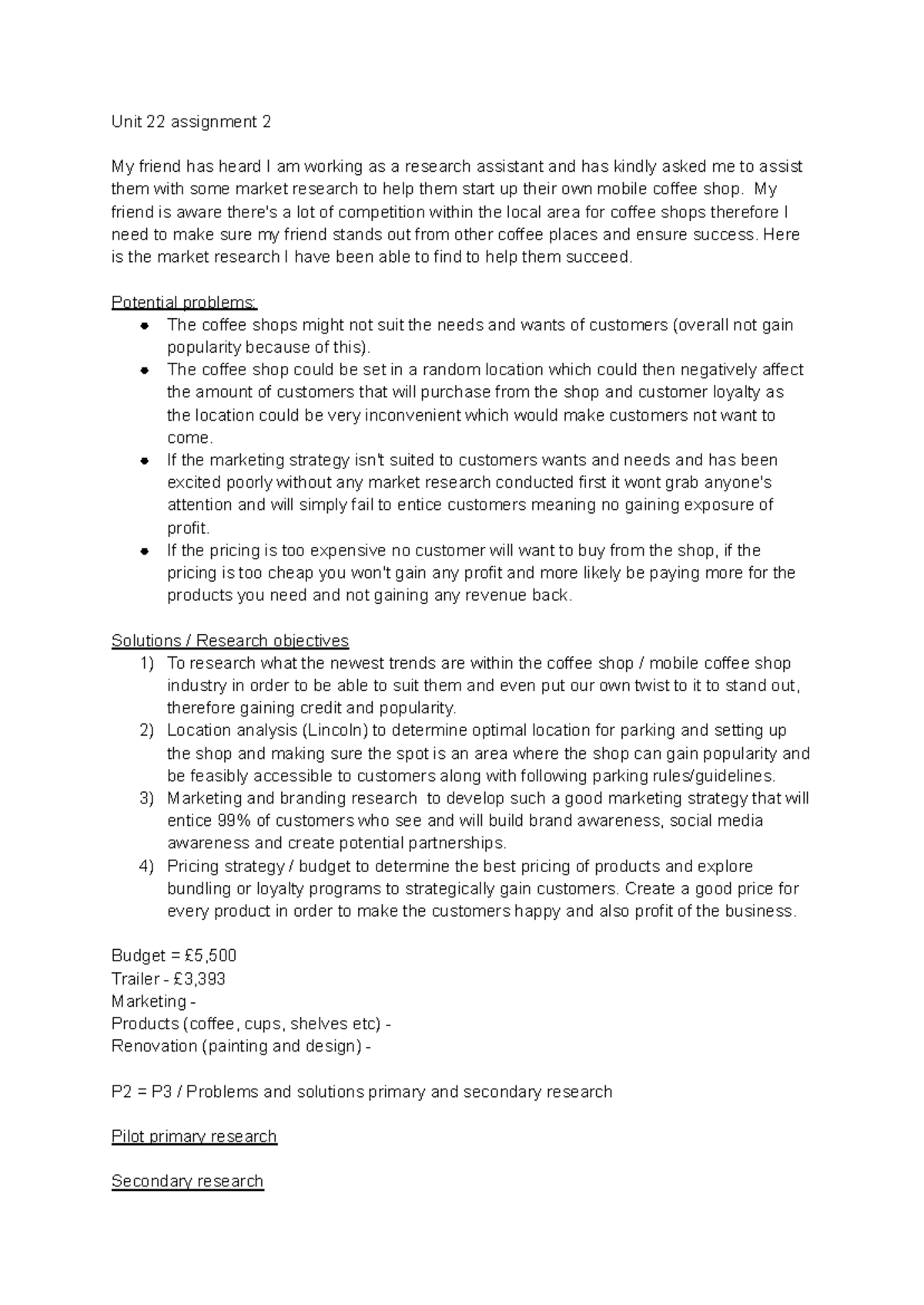 Unit 22 assignment 2 - Unit 22 assignment 2 My friend has heard I am ...