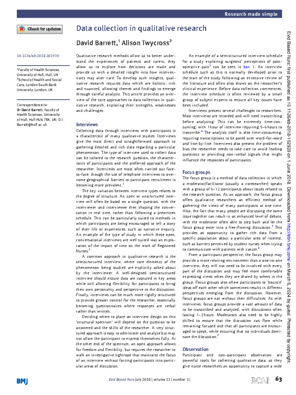 Data Collection - Summary Integrated Social Work Practice - Evid Based ...