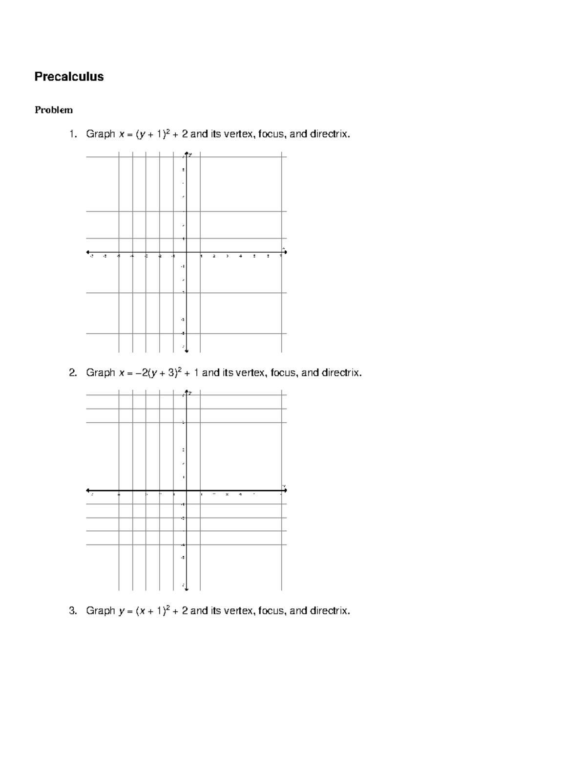 Precalc exercises - Ejercicios de práctica - Precalculus Problem 1 ...