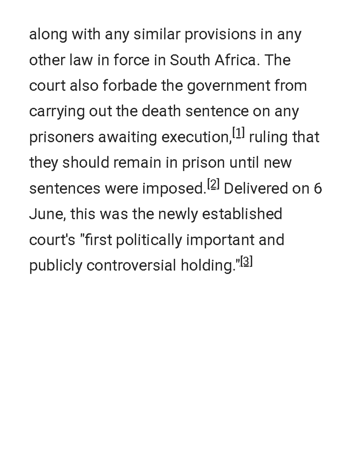 S v Makwanyane Judgment- Wikipedia - along with any similar provisions ...