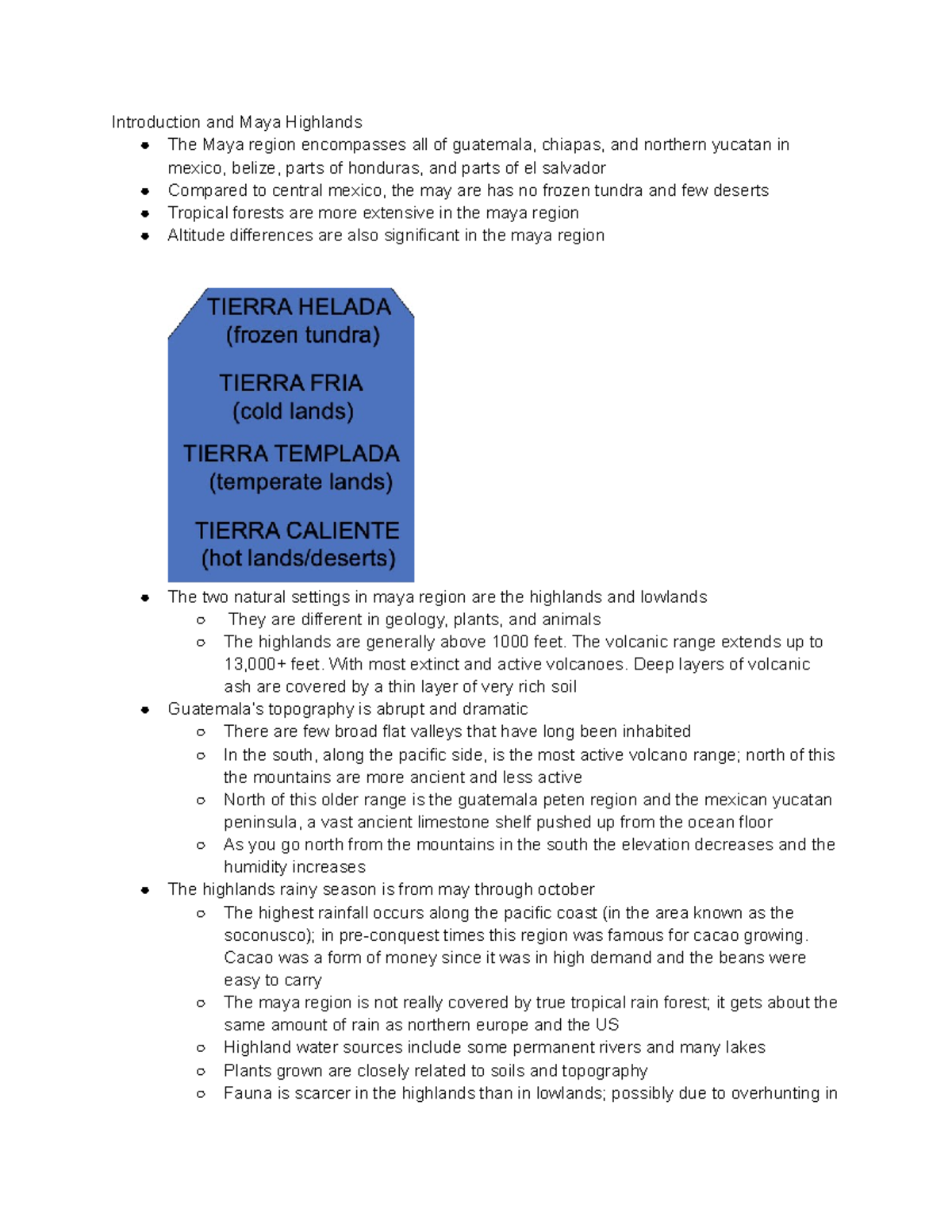 The Maya-2 - Dr. Borg - Introduction and Maya Highlands The Maya region ...