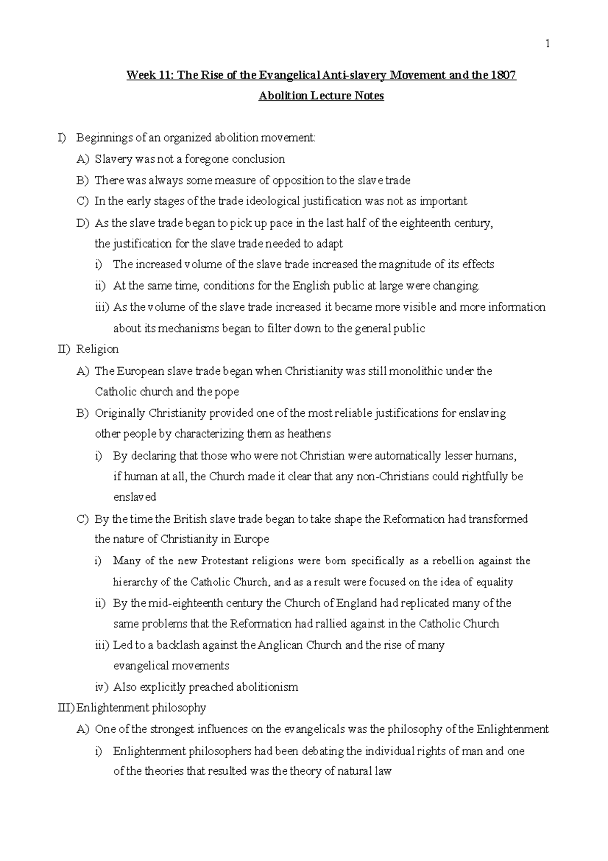 The Rise of the Evangelical Anti-slavery Movement and the 1807 ...