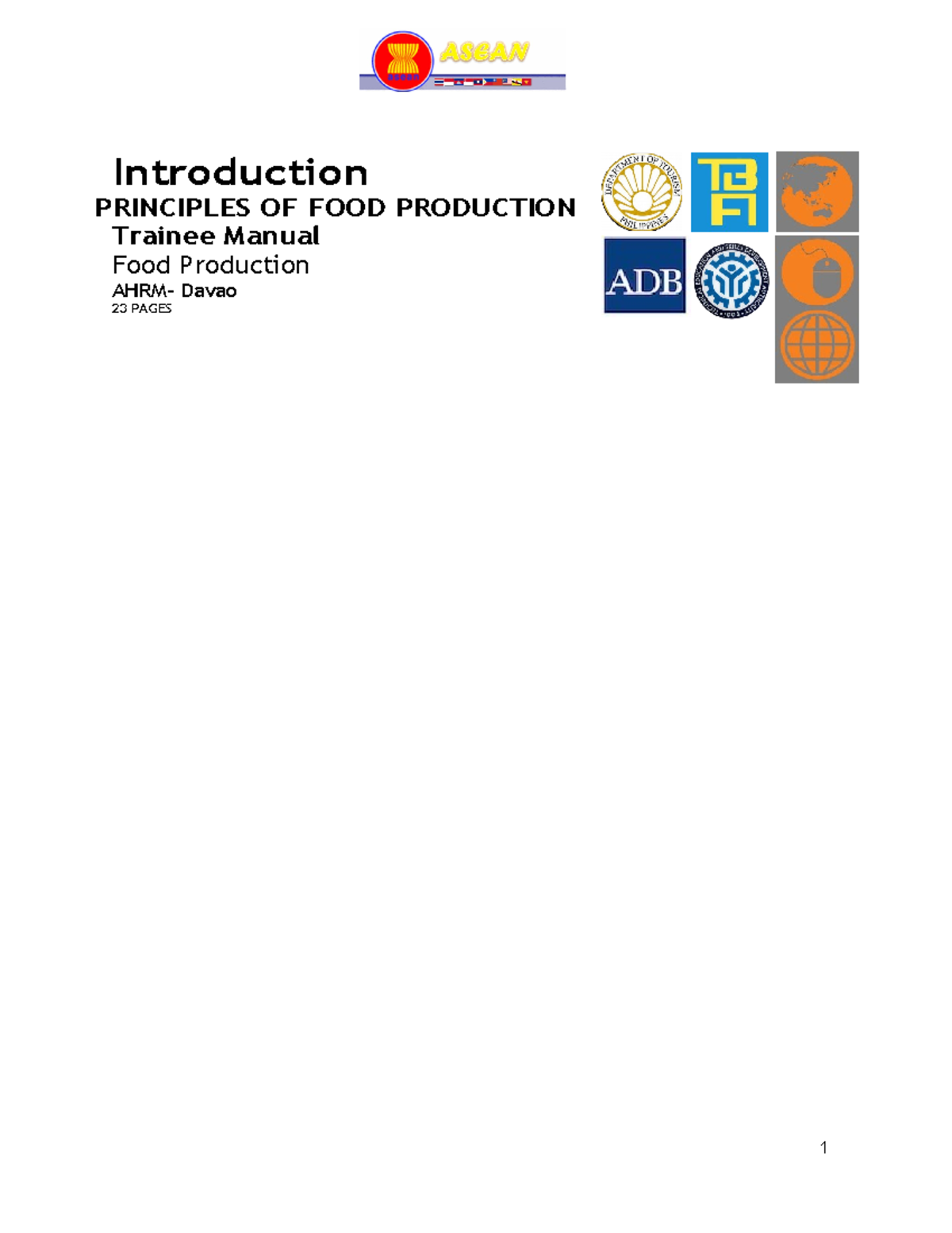 7 prepare appetizers and salads - 1 Introduction PRINCIPLES OF FOOD ...